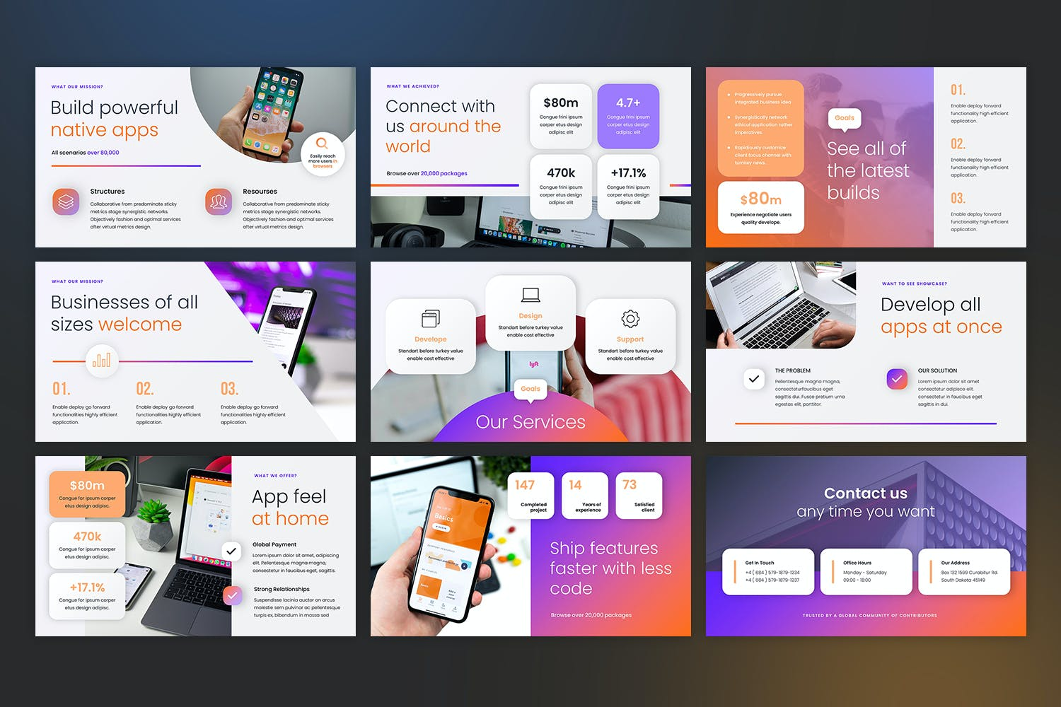 4403 渐变企业会议工作汇报年度总结演讲项目推广演示PPT模板 Corporate Powerpoint Presentation@GOOODME.COM _ 果觅网（gooodme）